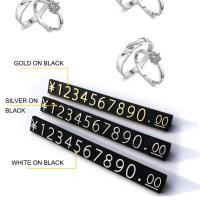 China Three-Dimensional Convex Digital Plastic Jewelry Tags Display Stand for Paperboard for sale