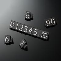 China Three-Dimensional Convex Digital Plastic Jewelry Tags Display Stand for Paperboard for sale