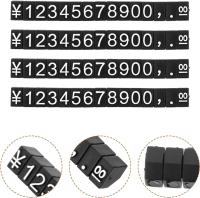 China End Convex Digital Metal Jewelry Tags Display for Luxury Coppery Gold Silver Pricing Cubes for sale