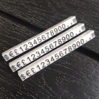 China Retail Shop Cube Dollar Jewelry Watches Display Rack with Mini Adjustable Number Tag for sale