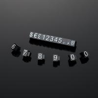 China 24 Alphabet Stick On Number Zero Tags For Retail Display And Jewelry Stand Combined for sale