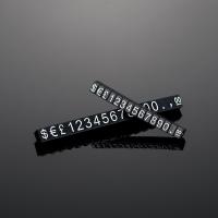 China 24 Alphabet Stick On Number Zero Tags For Retail Display And Jewelry Stand Combined for sale