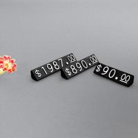 China Triangular ABS Plastics Jewelry Retail Price Display Tags Large 10*7.5mm for sale