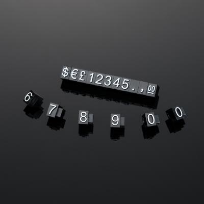 China ABS Plastic Advertising Retail Price Display Tags 6X4mm for sale