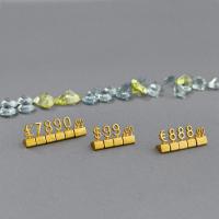 China 3D Metal GBP price tags for jewellery watch Retail Price Display Tags for sale