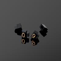 China 5*3mm Flat Relief Digital Price Tag 170pcs per pack for jewellery watch for sale