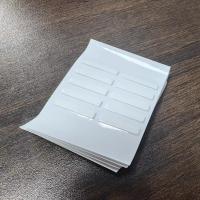 China 15*2mm Per 20 Pieces Per Sheet Adhesive Jewellery Price Tag for sale
