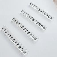 China GBP Large Black Transparent Jewellery Price Cubes 9*6mm for sale