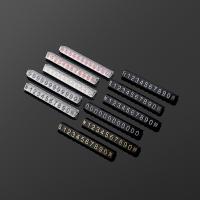 China GBP Large Black Transparent Jewellery Price Cubes 9*6mm for sale