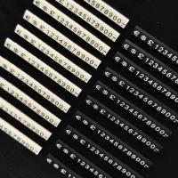 China Jewellery Display Black White Mini Price Tag Cube 5 X 3 Mm with Currency Symbol for sale