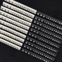 China Jewellery Display Black White Mini Price Tag Cube 5 X 3 Mm with Currency Symbol for sale