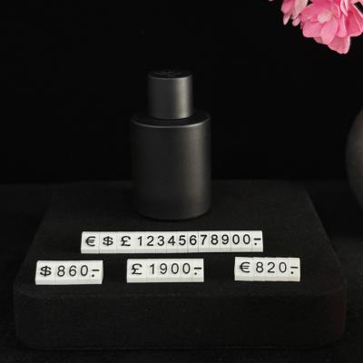 China High Contrast Mini Price Tag Cubes Triangular 5x3mm for Jewellery Display for sale