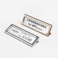 China Metallic Advertising Sign Holder Display Stand For Supermarket Shelves Bread Store for sale