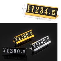 China Metal Base Plastic Pricing Tags 60x22mm For Cigarettes Makeups for sale