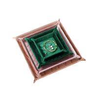 China Velvet Nightstand Jewelry Box For Storing Watches Coins And Necklaces for sale
