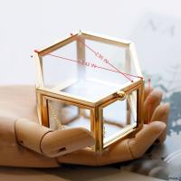 China S3.5*7*5 Hexagonal Greenhouse Glass Jewelry Storage Box for sale