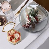 China Hexagonal Greenhouse Glass Jewelry Storage Box for sale