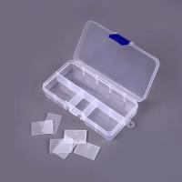 China 10 Grid Plastic Jewelry Organizer Box Removable Small With Dual Tone Lock for sale
