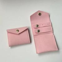 China Mini Pink Travel Jewelry Organizer Soft Microfiber Storage Bag for Easy Storage for sale