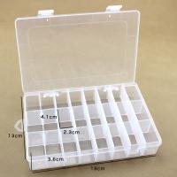 China Compact and Versatile Blue 24 Grid Plastic Organizer Box with Removable Dividers for sale