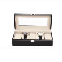 China Luxury 6 Slot Watch and Bracelet Storage Box Elegant Organizer Display Case for Valuables and Fine Jewelry Collections for sale