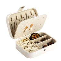 China Large Capacity Jewelry Organizer Box Scratch Free White For Rings Necklaces Earrings for sale