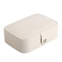 China Large Capacity Jewelry Organizer Box Scratch Free White For Rings Necklaces Earrings for sale