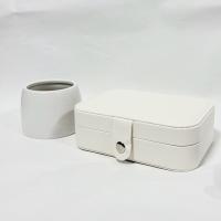 China Large Capacity Jewelry Organizer Box Scratch Free White For Rings Necklaces Earrings for sale