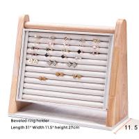 China Retail Wood Jewelry Holder Stand Display Set For Necklaces Pendants for sale