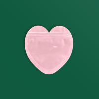 China PINK Macaron Heart Jewelry Self Sealing Bags for Packaging Gifts Storage Solutions for sale