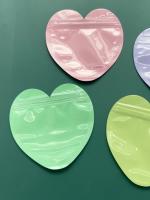 China Blue Macaron Heart Bags For Jewelry Ring Gift Packaging Small Item Storage for sale