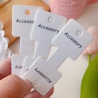 China Pink Floral Hair Tie Display Cards Folding 100pcs 9x3.5cm For Retail Display for sale