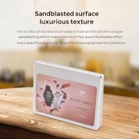 China Aluminum Desktop Sign Holder Stand Easy To Take Advertising Promotion for sale