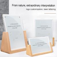 China Transparent Vertical Mail Organizer Acrylic Price Display Stands Customized for sale