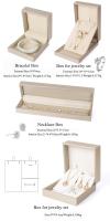 China PU Leather Fabric Gold Ring Packaging Box Customized With Statin Lining for sale