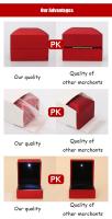 China Spray Paint Plastic Engagement Ring Gift Box Built In LED Light for sale