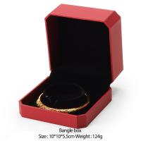 China Red Leatherette Octagon Bangle Box for Jewelry Packaging for sale