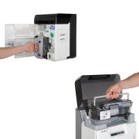 China Double Sided Desktop Card Printer For Jewelry Warranty Cards And Membership Cards for sale