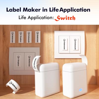 China Luck Jingle Pocket Mini Sticker Label Printer Wireless for Date Food Cable and Store for sale