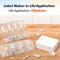 China Portable Thermal Sticker Label Printer 0.5 Inch Compatible with IOS / Android for sale