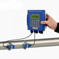 China High Precision Ultrasonic Flow Meter 4-20mA Output Wall Mounted Easy Installation for sale