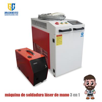 China 3 in 1 Handheld Fiber Laser Welding Cleaning Cutting Machine 1000W 1500W 2000W for sale