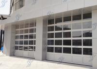 China OEM Fully Transparent Industrial Sectional Door Auto PC Windows Aluminum Sectional Door for sale