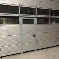 China OEM Fully Transparent Industrial Sectional Door Auto PC Windows Aluminum Sectional Door for sale