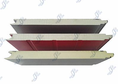 China Alu / Steel Pu Foam Sandwich Panel Finger Proof 0.326mm 0.6mm Thickness for sale