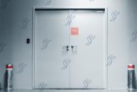 China Finished Surface Industrial Steel Door Metal Swing Door For Stairwell OEM ODM for sale