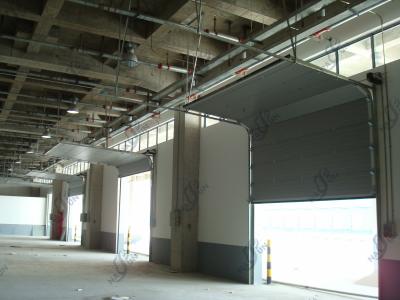 China Standard Lift Auto Industrial Sectional Door Insulated Sectional Garage Doors 40mm Thickness for sale
