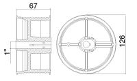 China Die-Cast Aluminium Drum Standard Lift 400-12 102-3965MM for sale