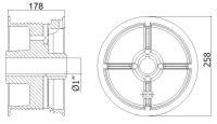 China Die-Cast Aluminium Drum Standard Lift 1100-18 134-5500MM for sale