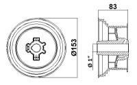 China Die-Cast Aluminium Drum High Lift 400-54 102-1375MM for sale